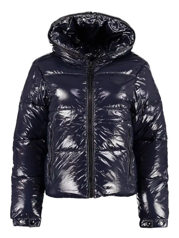 Duvetica Quilted Down Jacket With Zip Fastening - Black