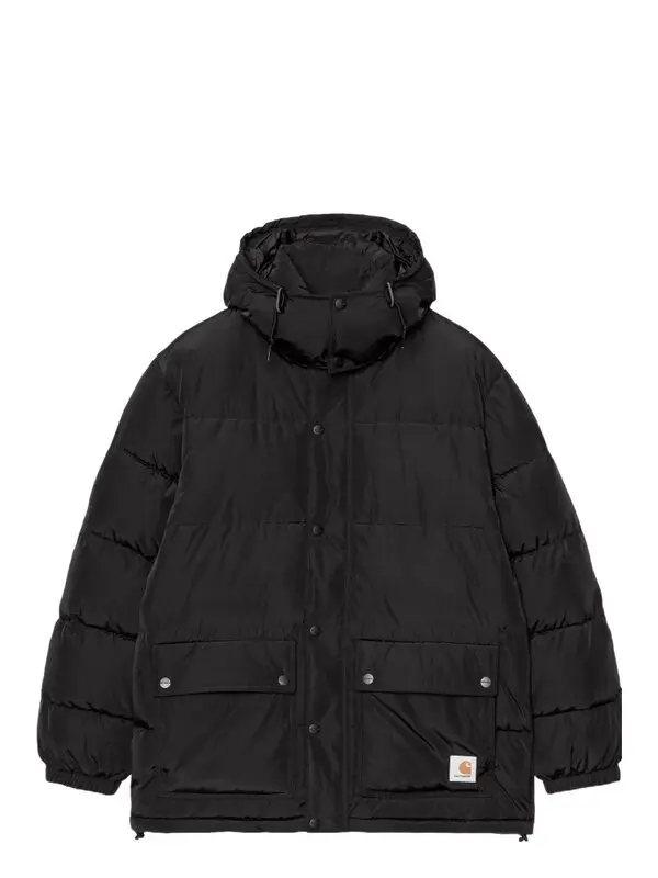 Carhartt Work In Progress Brent Hooded Down Jacket - Black