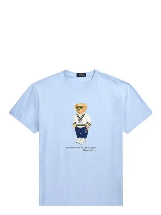 Polo Ralph Lauren Custom Slim Fit Polo Bear Jersey T-shirt - Blue