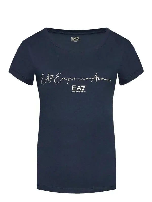 EA7 Navy Logo T-shirt - Blue