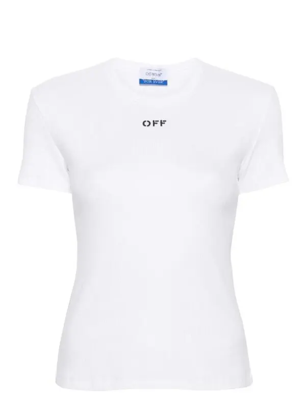 Off-White Off Stamp Crewneck T-shirt - White
