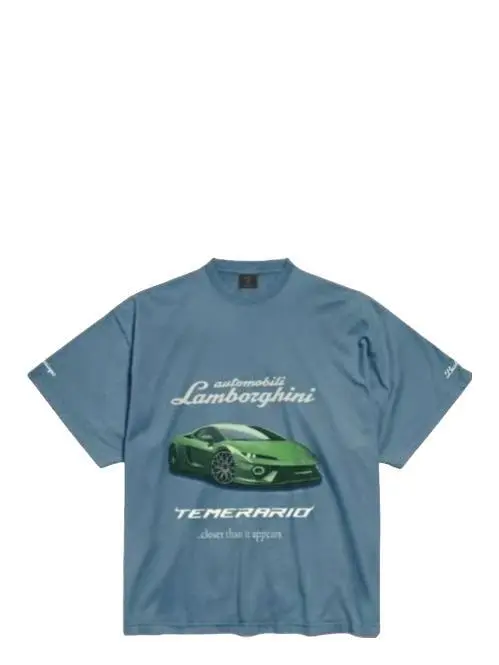 Balenciaga X Automobili Lamborghini Oversized T-shirt - Blue