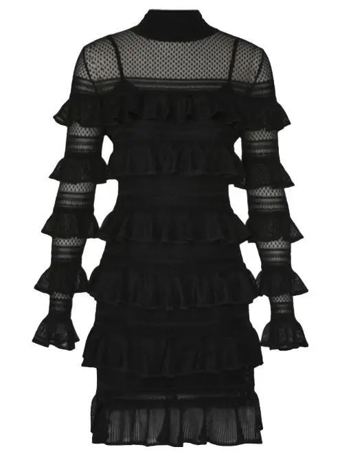 Zimmermann Crush Mini Dress - Black