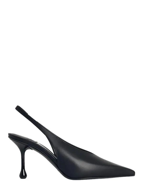 JIMMY CHOO 80mm Isa Pointed-toe Slingback Pumps - Black