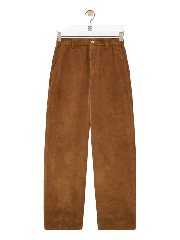 Loewe Wide-leg Corduroy Trousers - Brown