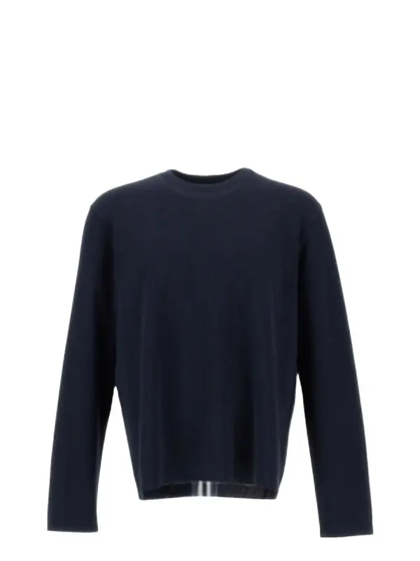 Herno Long-sleeved Crew Neck Sweatshirt - Black