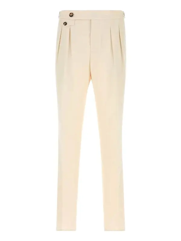 Brunello Cucinelli Pleated Tailored Trousers - Ivory