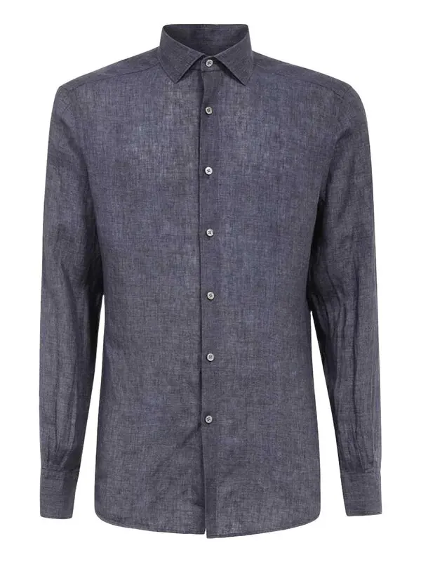 Zegna Long-sleeved Shirt - Gray