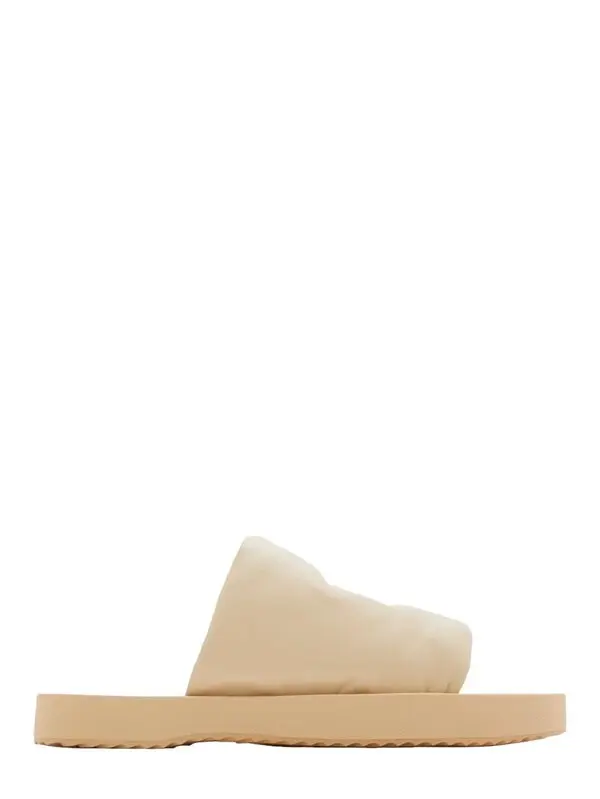 Burberry Equestrian Knight" Padded Slides - Nude