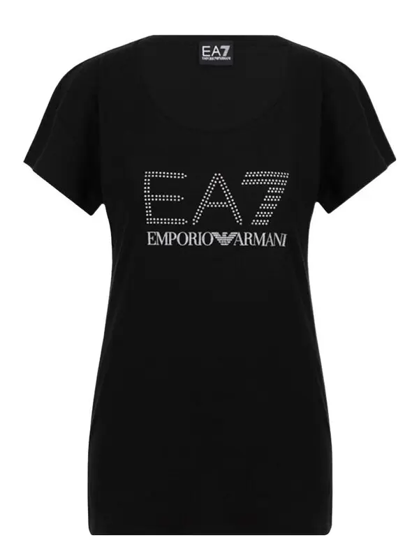 EA7 Embellished Logo T-shirt - Black