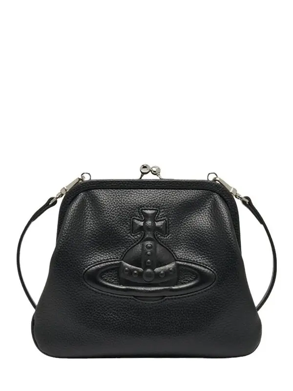 VIVIENNE WESTWOOD Orb Embossed Clutch Bag - Black