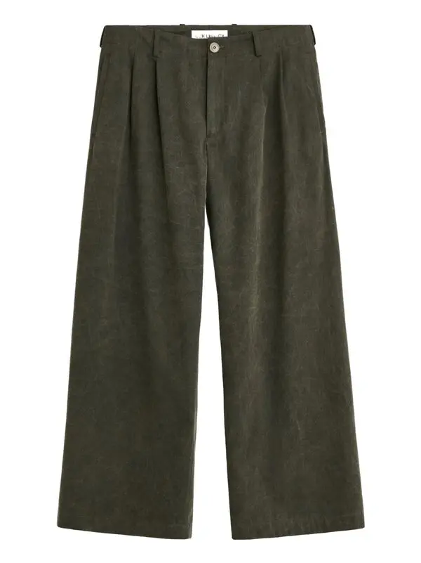 Our Legacy Bridge Relaxed Pleated Pants - Black