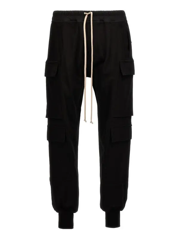Rick Owens Mastodon Megacargo Drawstring Pants - Black