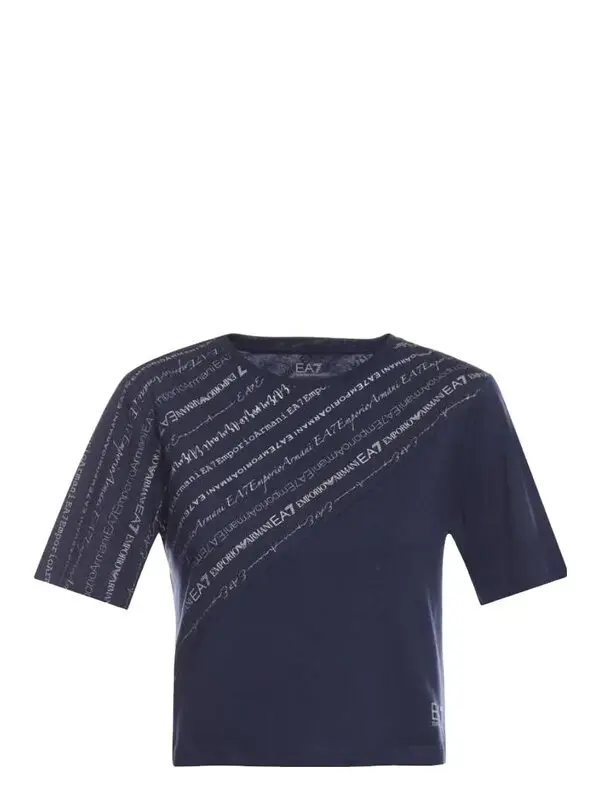 EA7 T-shirt With Logo Detail - Black