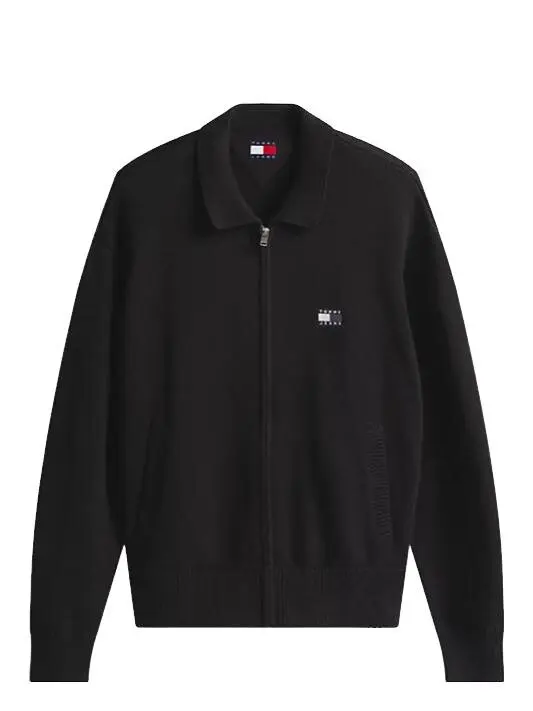 Tommy Hilfiger Relaxed Fit Zip-thru Sweatshirt - Black