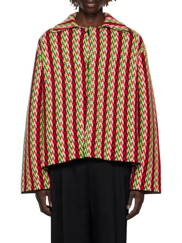 LANVIN Curb Chevron Long-sleeved Jacket - Multicolor