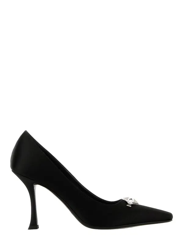 JIMMY CHOO Embellished Pointed Toe Pumps - Black