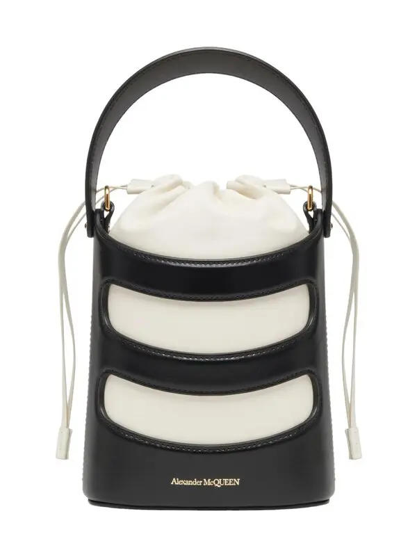 Alexander McQueen The Rise Mini Bucket Bag - Black