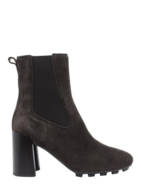 Hogan Heeled Boots With Block Heel - Black