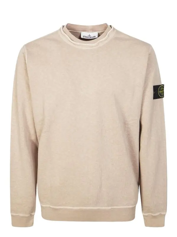 Stone Island Logo Patch Crewneck Sweatshirt - No
