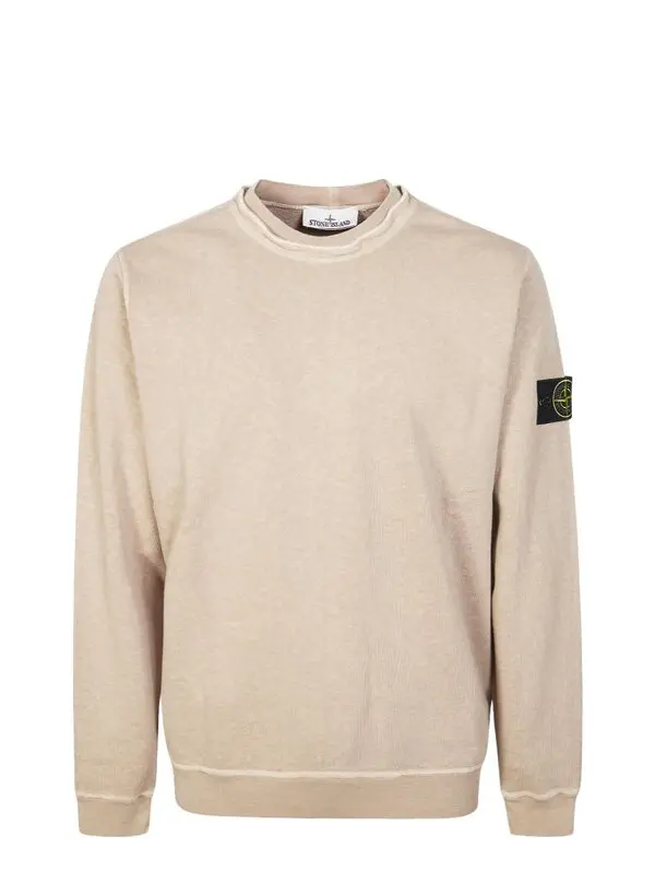 Stone Island Regular-fit Crewneck Sweatshirt - Nude
