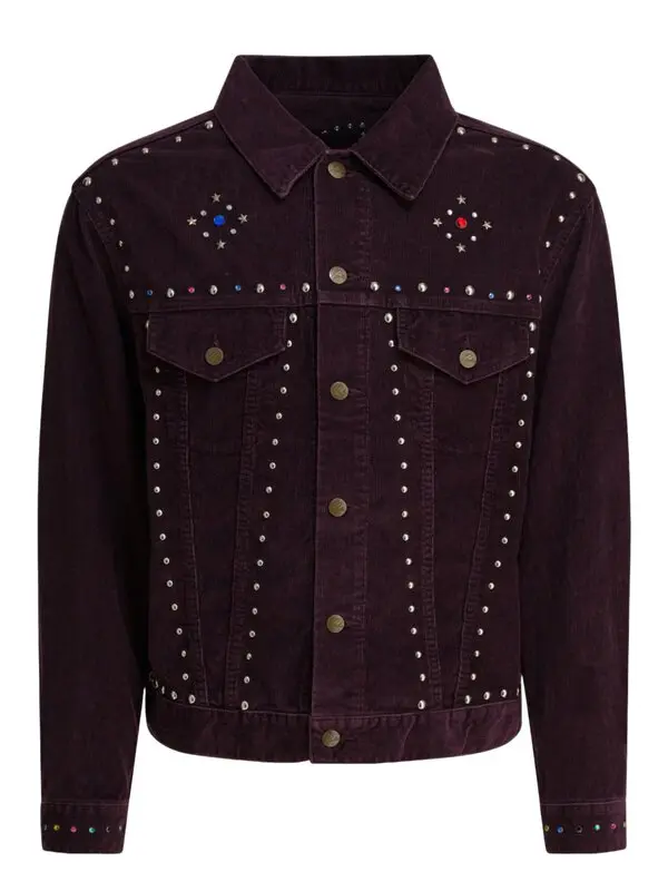 Needles Embellished Corduroy Single-breasted Jacket - Black