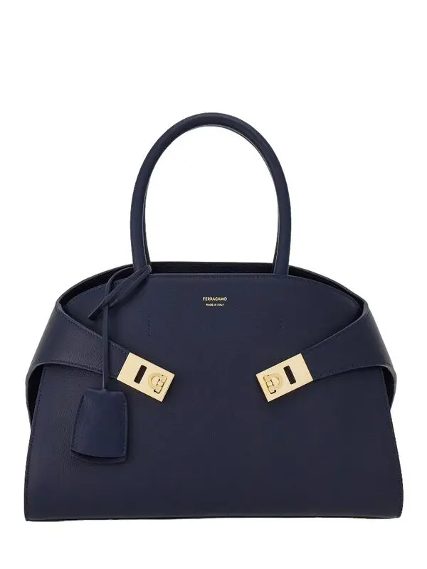 FERRAGAMO Hug Small Tote Bag - Blue