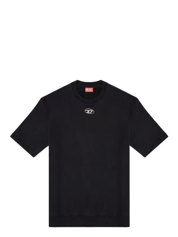 DIESEL® Oval-d Half-sleeved T-shirt - Black