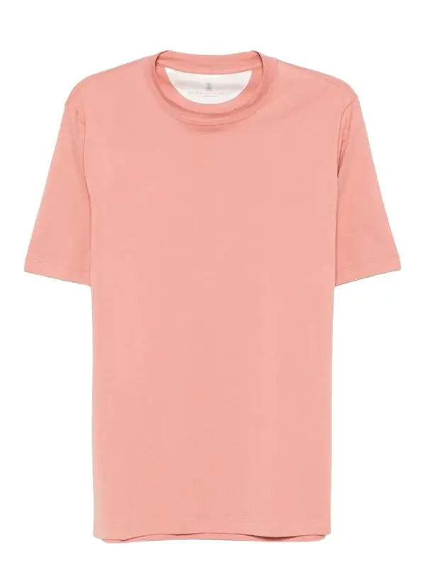 Brunello Cucinelli Crew Neck T-shirt - Pink