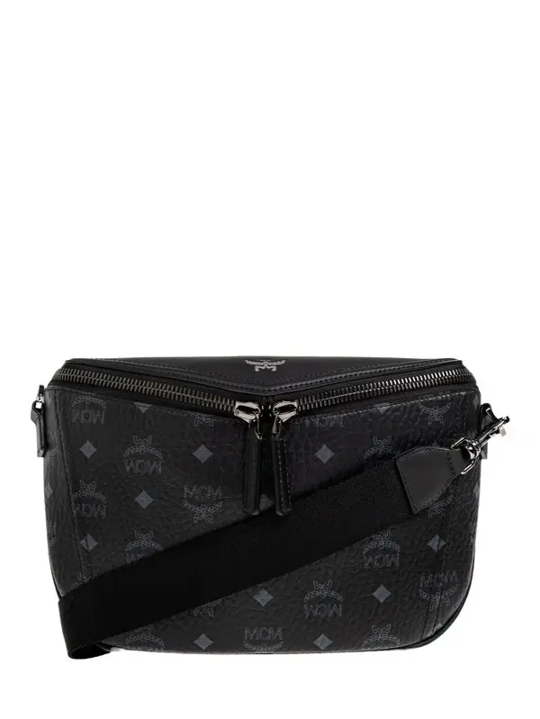 Mcm Small Diamant 3d Crossbody Bag - Black