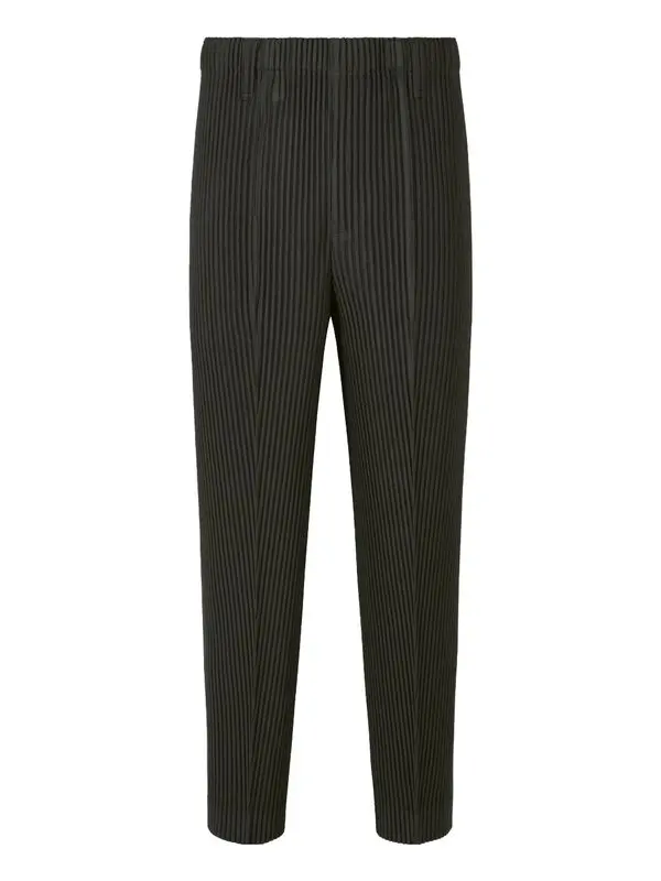 Issey Miyake Homme Plissé Pleated Trousers - Cola Ash