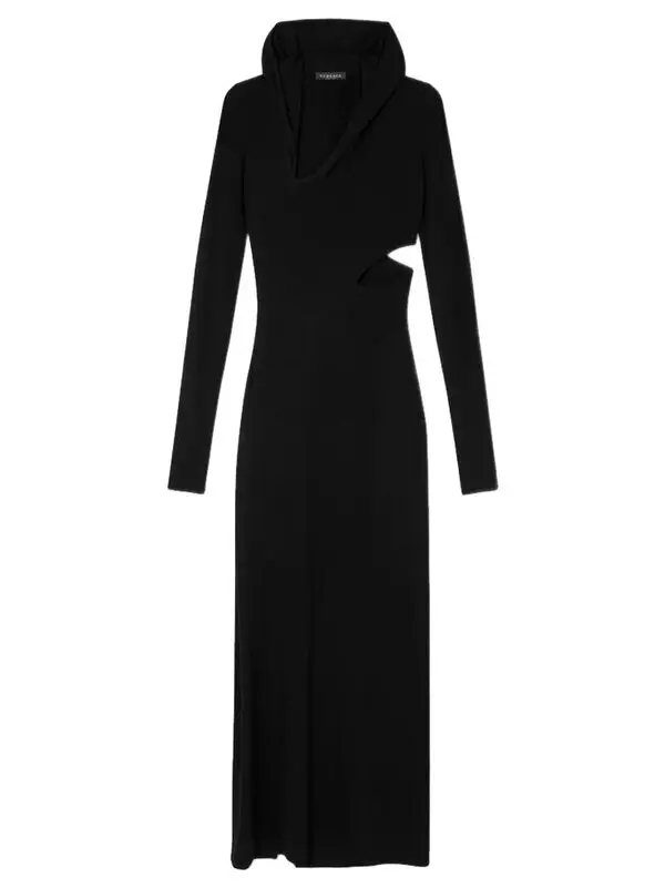 Versace Cut-out Hooded Maxi Dress - No