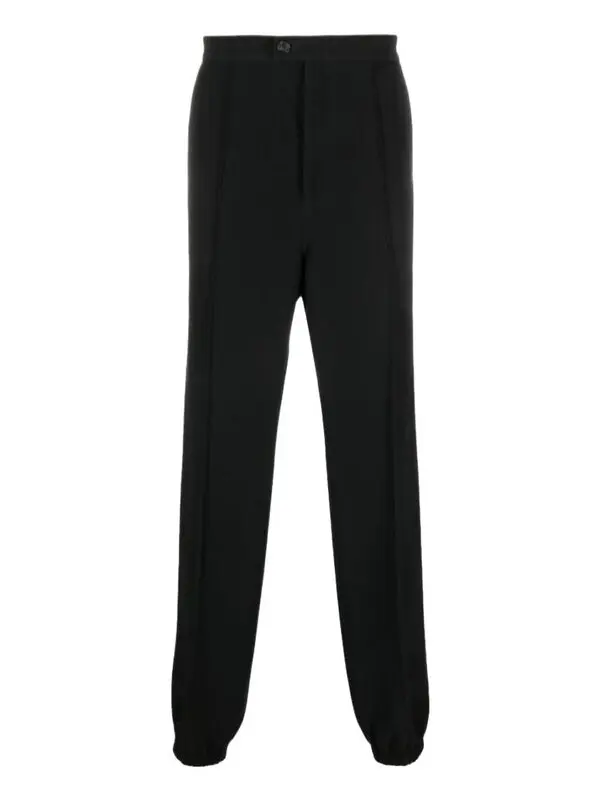 Alexander McQueen Loose Fit Trousers With Elasticated Cuffs - Black