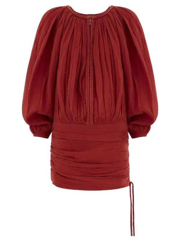 Isabel Marant Étoile Jaoni Drawstring Detailed Dress - Orange