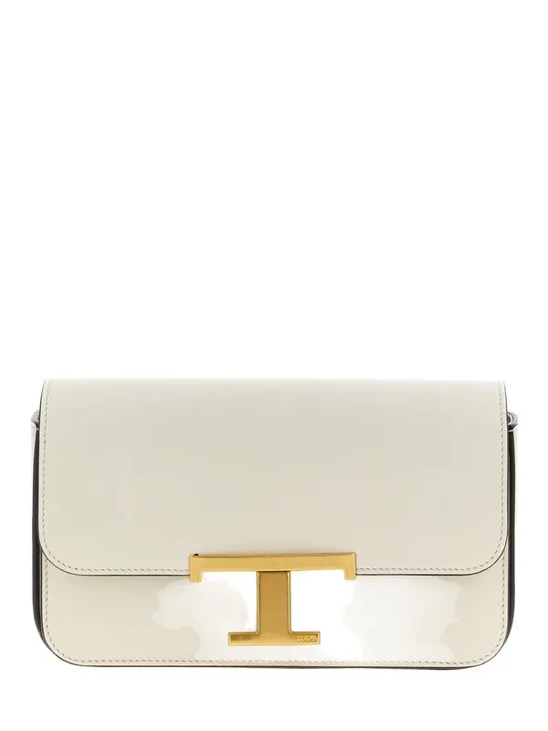 TOD'S T-timeless Flap Crossbody Bag - White