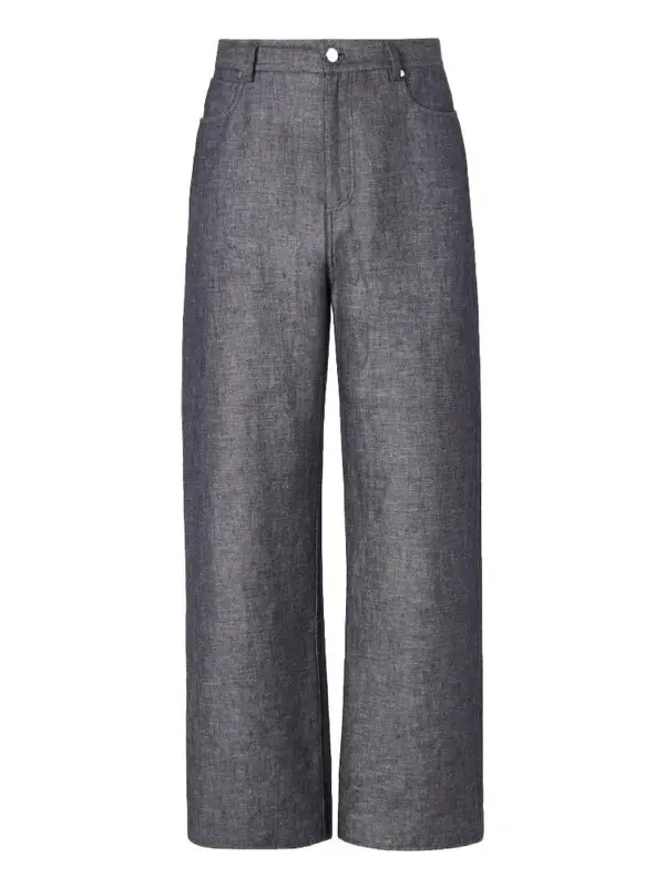 Fendi Relaxed Wide-leg Jeans - Blue