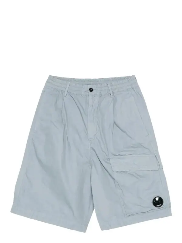 C.P. COMPANY Micro-reps Cargo Cotton Shorts - Gray