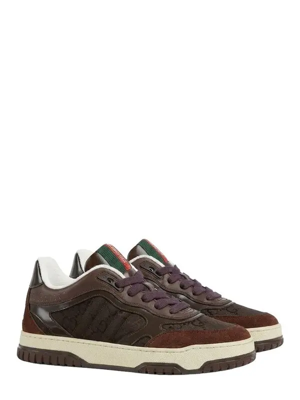 Gucci Re-web Low-top Sneakers - Dark Brown