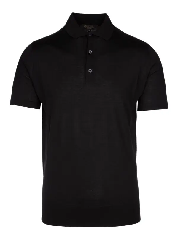 Loro Piana Wish Short-sleeved Polo Shirt - Black