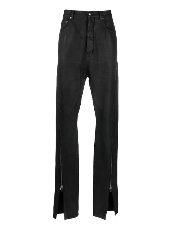 Rick Owens Wax Runway Bolan Banana Jeans - Black