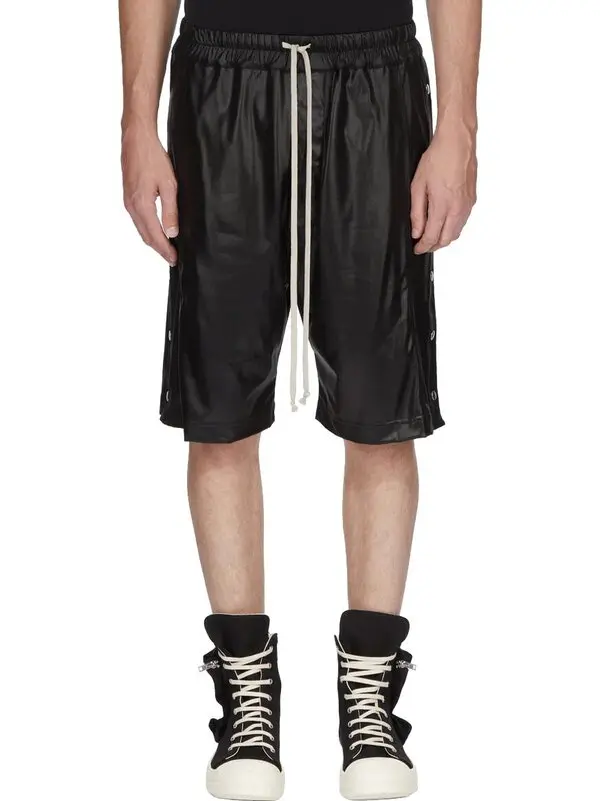 Rick Owens Temple Wide Pusher Shorts - Black