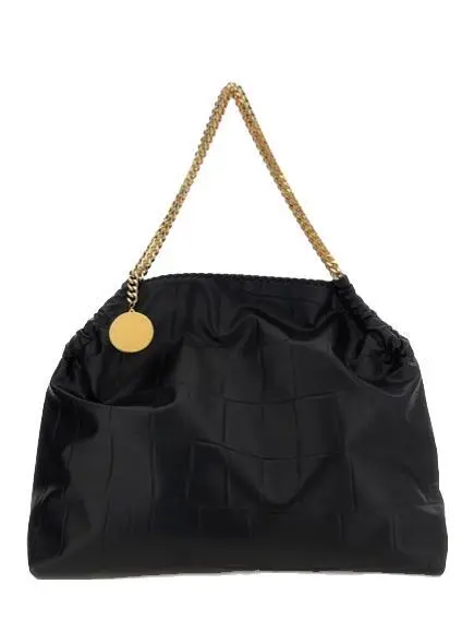 Stella McCartney Logo Shoulder Bag - Black