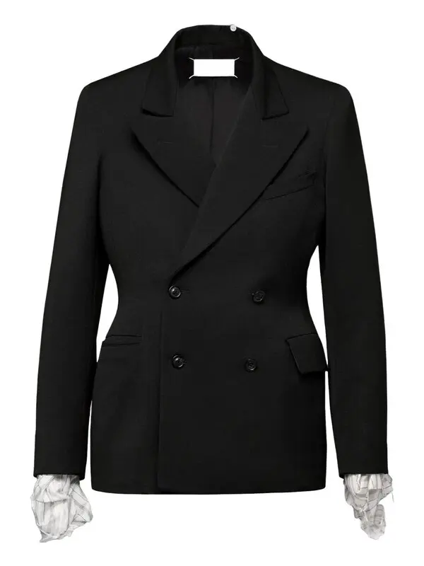 MAISON MARGIELA Double-breasted Tailored Blazer - Black