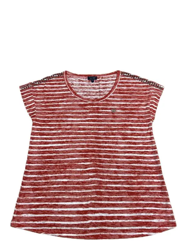 Emporio Armani Striped T-shirt - Red
