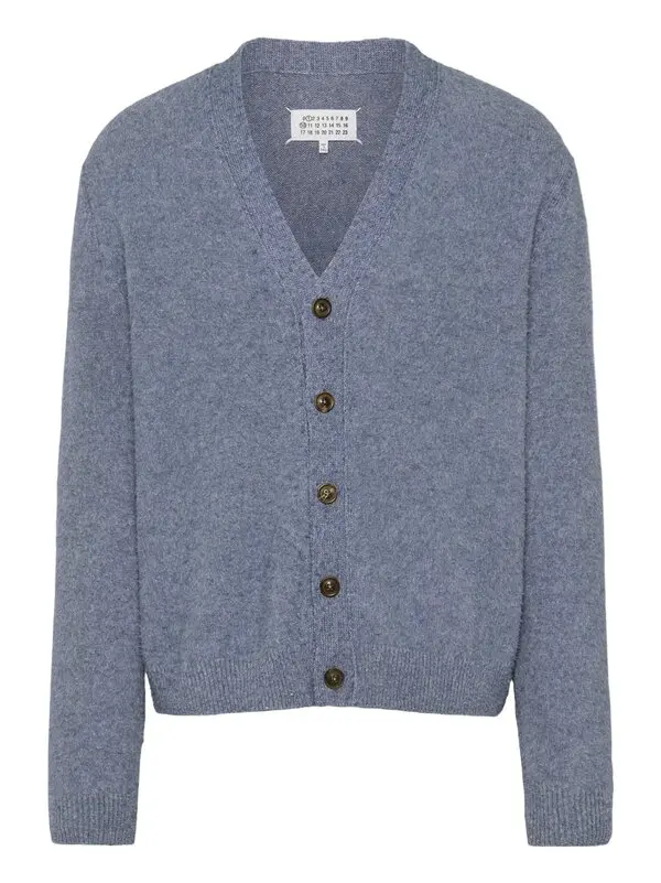 MAISON MARGIELA Pilling Knitwear Cardigan - Blue