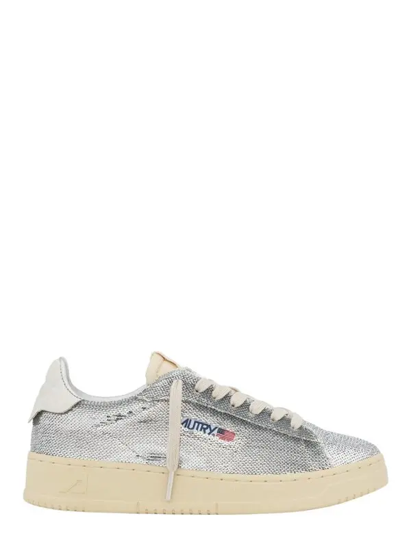 AUTRY Dallas Bloom Sequin Sneakers - Nude