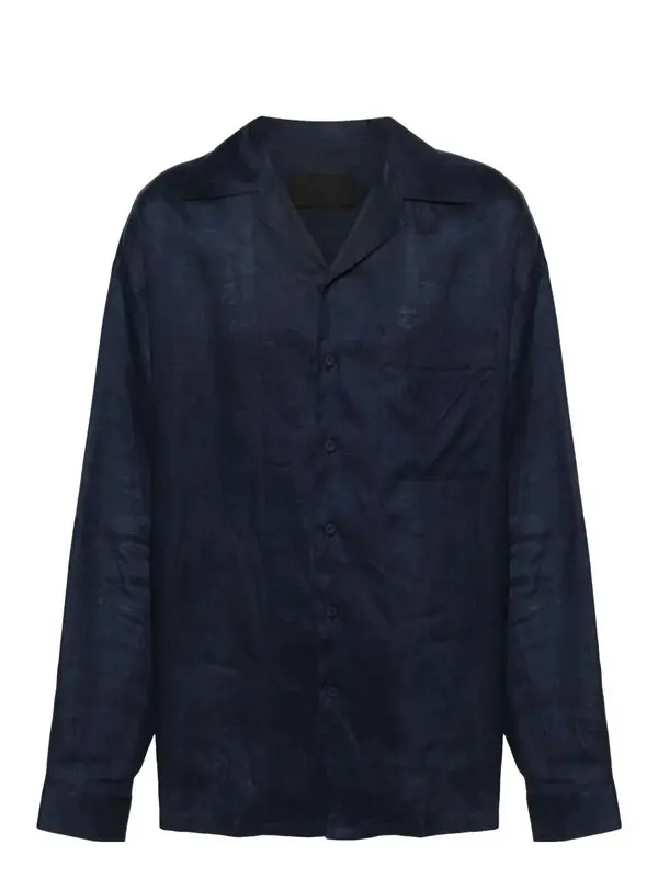 Prada Long-sleeved Button-up Shirt - Blue