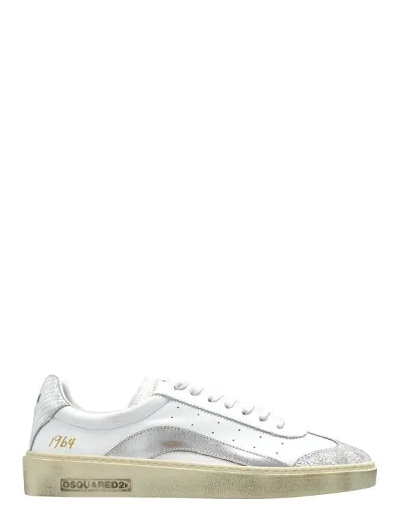 Dsquared2 Distressed Lace-up Sneakers - White