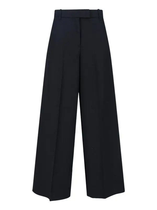 Calvin Klein High-waisted Wide-leg Pants - Black