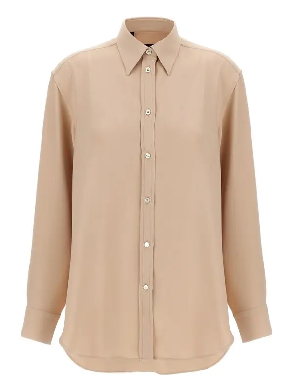 Brioni Button-up Long-sleeve Shirt - Pink